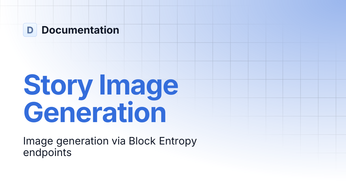 Story Image Generation | Documentation