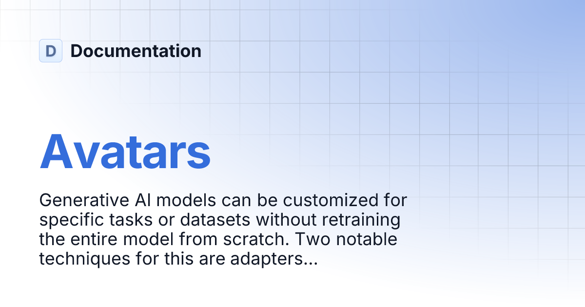 Avatars | Documentation